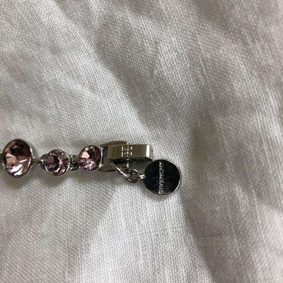 Givenchy | Jewelry | Givenchy Pink Crystal Stone Flex Bracelet | Poshmark
